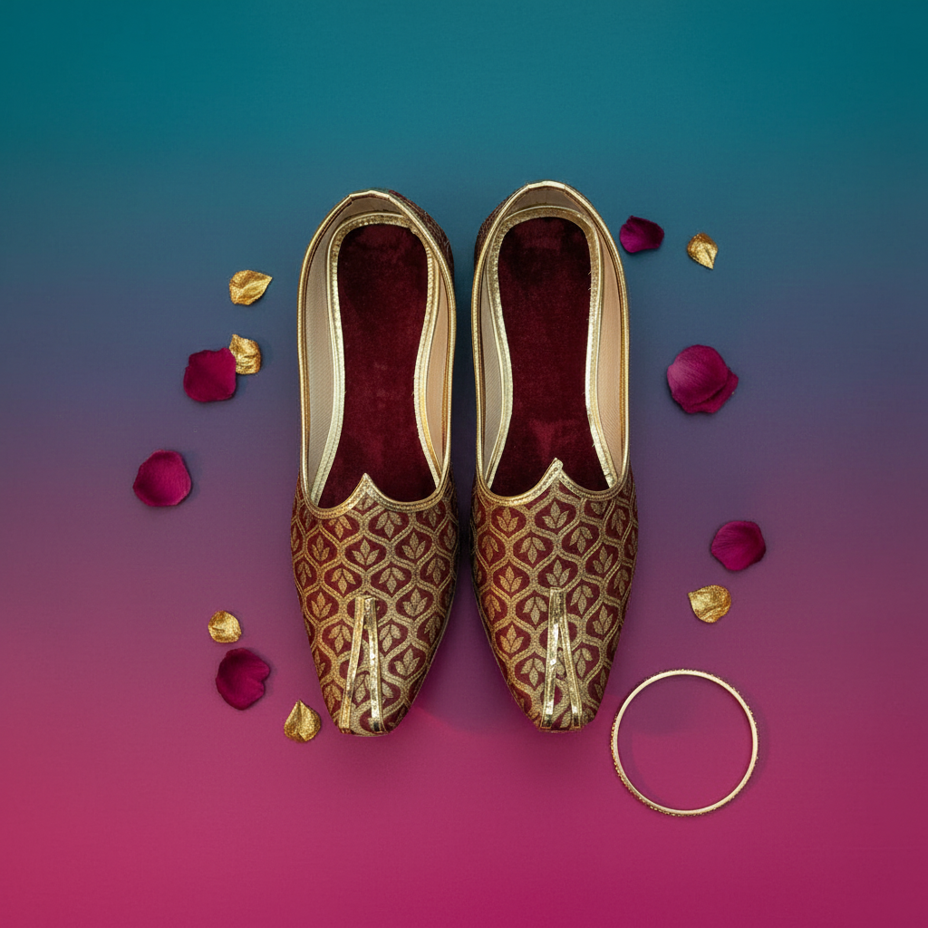 Designer Mojari - Handcrafted Traditional Indian Footwear | Kuberan Silks